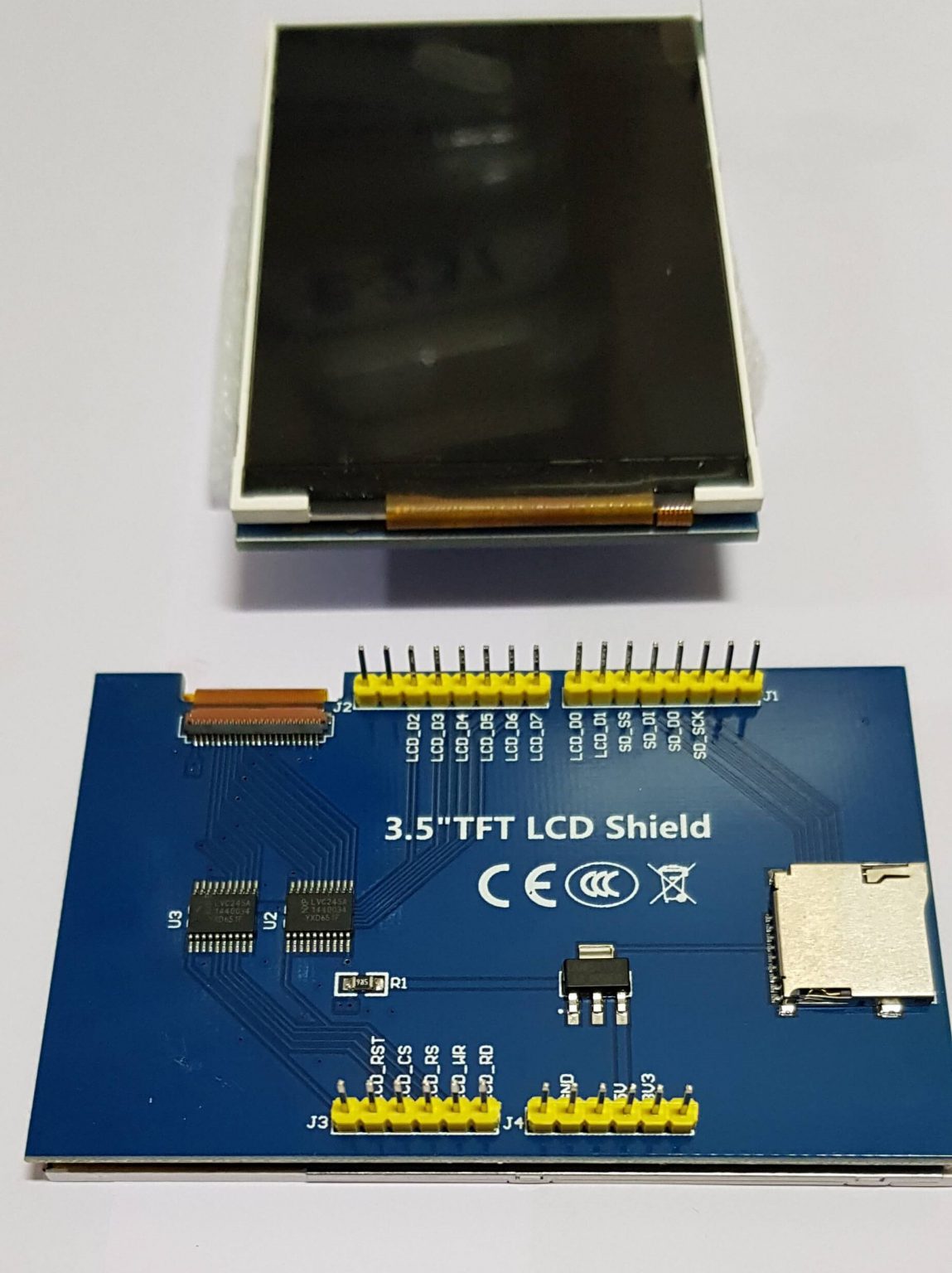 3.5″ inch ILI9486 TFT Touch Shield LCD Module 480×320 for Arduino Uno ...