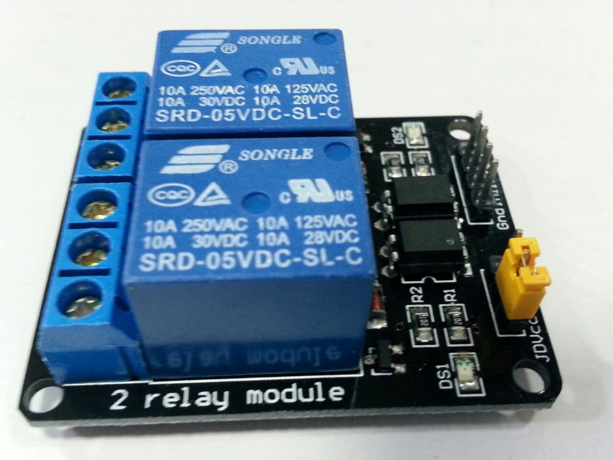 5 V / 2 Channel Relay Module with Optocoupler – Rajiv Electronics