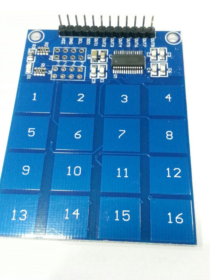 TTP229-16 Channel Capacitive Touch Sensor Module – Rajiv Electronics