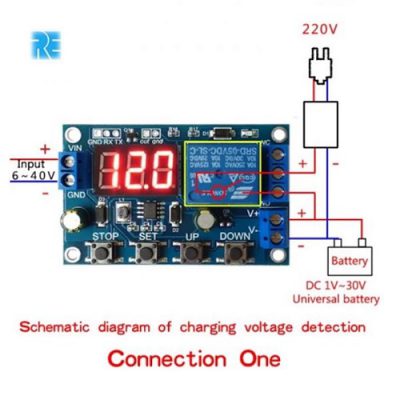 XY-DJ DC 6-40V LED Battery Charger Discharger Board Under Over Voltage ...