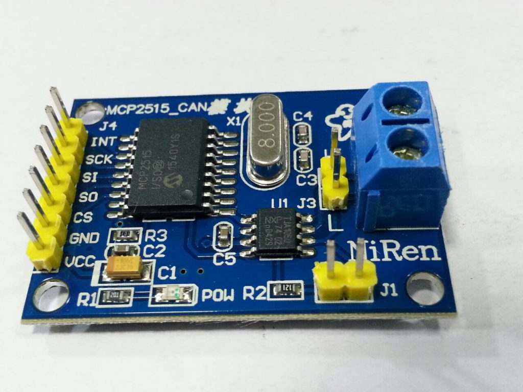 MCP2515 CAN Module TJA1050 Receiver SPI 51 Single Chip Program Routine ...