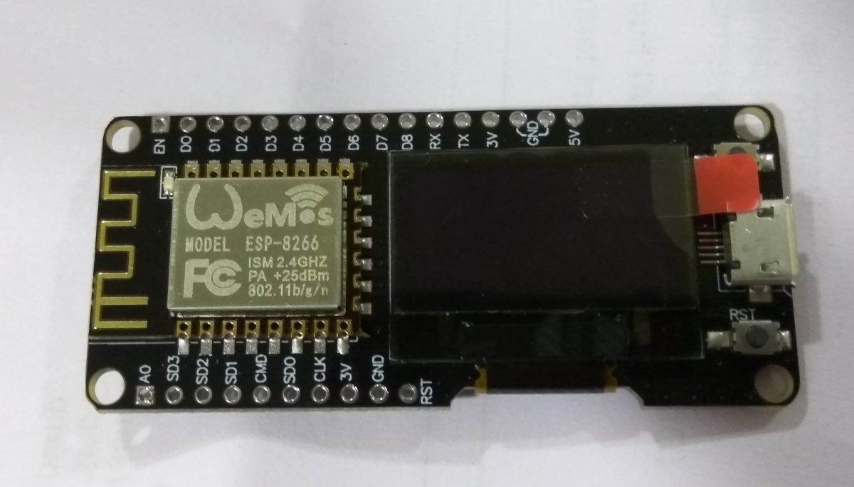 NodeMCU ESP8266 WiFi + 0.96 inch OLED Board Wireless IOT Application ...