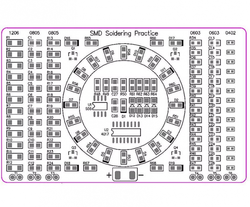 SMD Soldering Practice Kit DIY – Rajiv Electronics