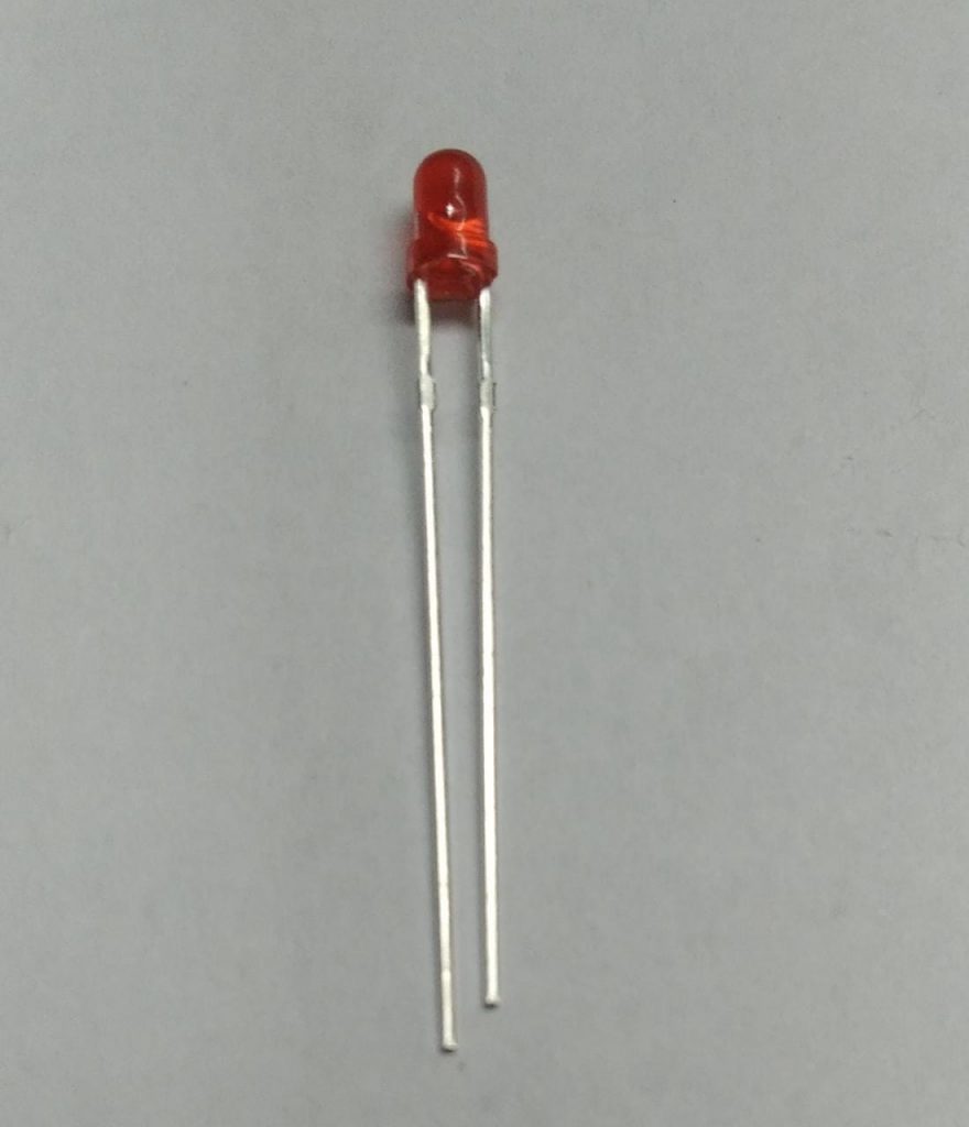 3MM RED RED LED Diffused Everlight – Rajiv Electronics