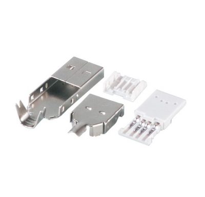 USB Type A Male Metal Shell Solderable Connector – Rajiv Electronics