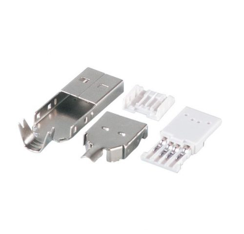 USB Type A Male Metal Shell Solderable Connector – Rajiv Electronics