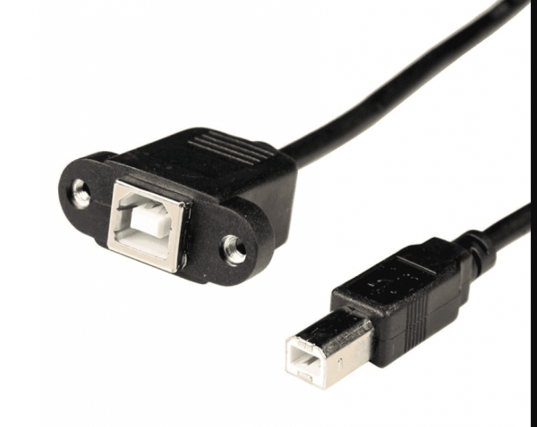USB 2.0 B Female Socket, Printer To B Male Plug Panel Mount, Extension ...