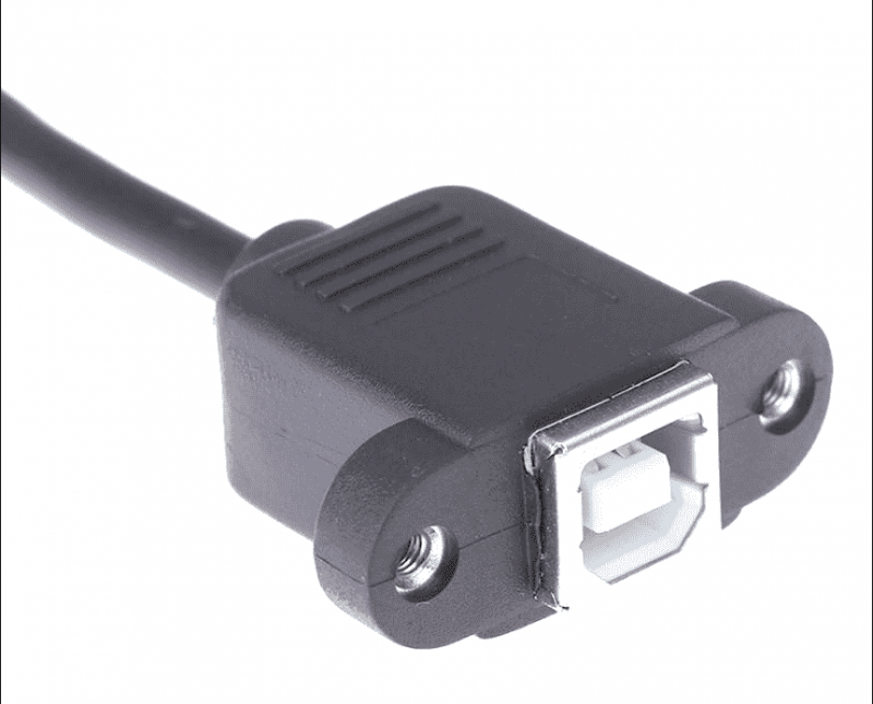 USB 2.0 B Female Socket, Printer To B Male Plug Panel Mount, Extension ...