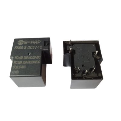 SK90-S-DC5V-1C – 5V T TYPE 30A 5VDC BLACK RELAY – Rajiv Electronics