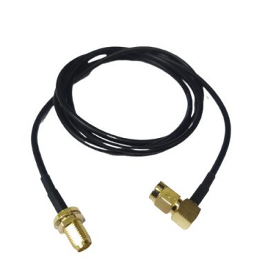 SMA Nut MALE T0 R/A FEMALE RJ 174 COIXAL CABLE-1 MTR – Rajiv Electronics