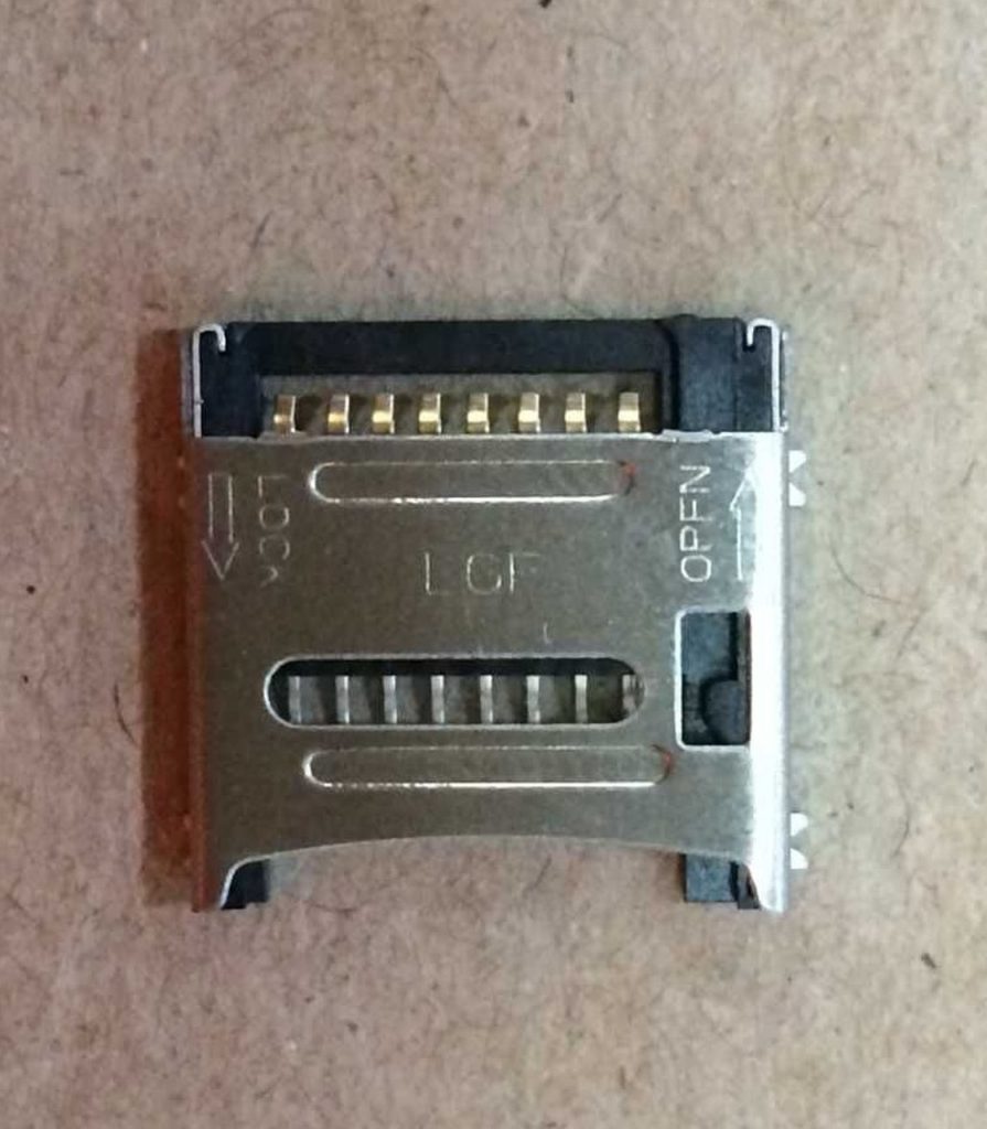 MICRO SD CARD HOLDER OPEN TYPE 8 PIN – Rajiv Electronics