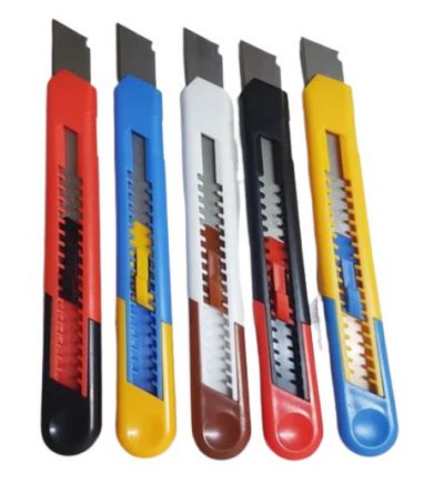 Auto Lock Paper Cutter Knife Blade 18mm – Handle 25mm – Rajiv Electronics