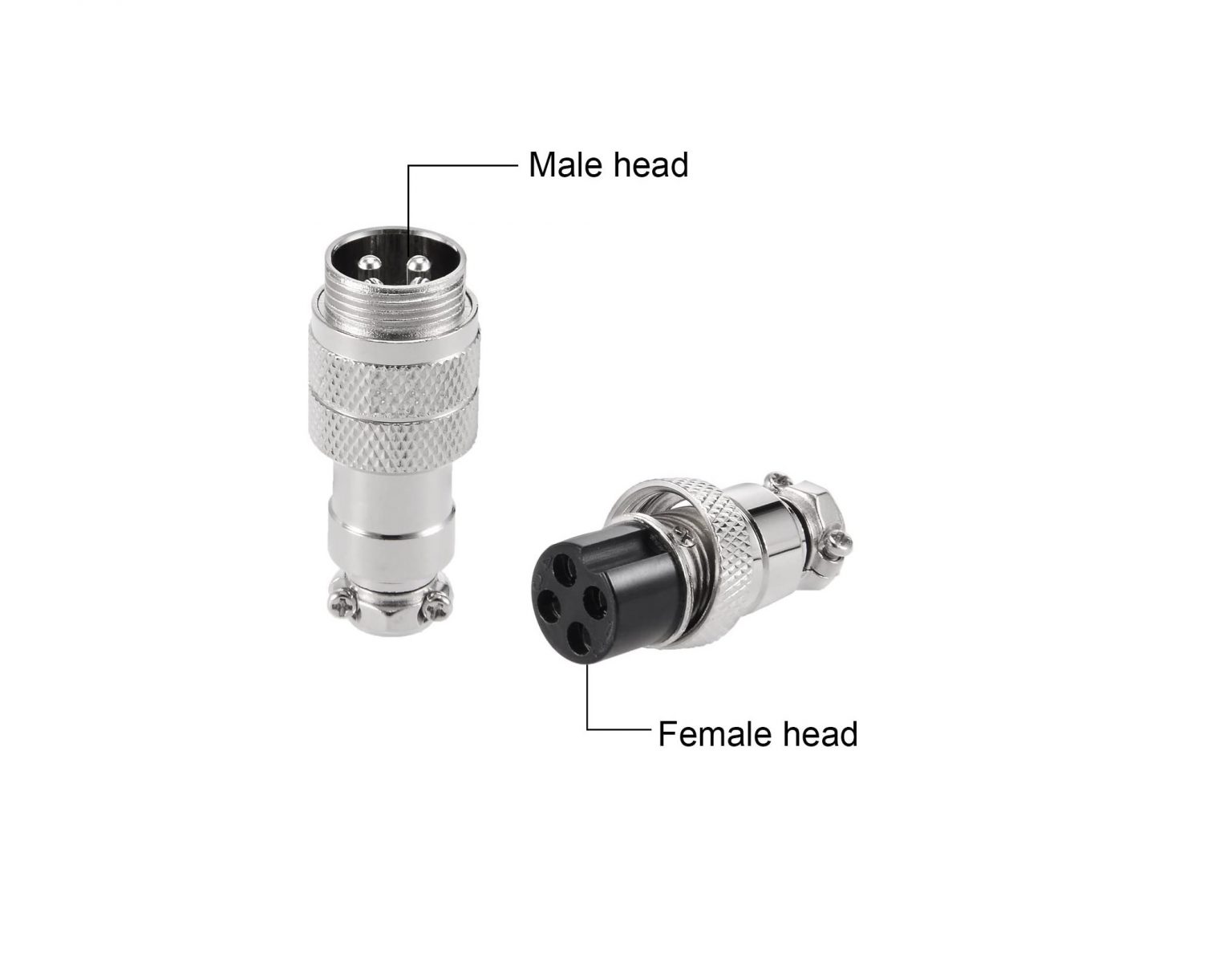 4 PIN 16mm Aviation Male / Female MiniI Round Shell Cable Type ...