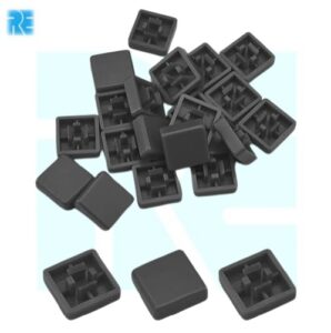 BLACK Square Cap for Tactile Push Button Switch 12x12mm – Rajiv Electronics