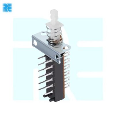 Push Button Switch 4PDT 12 Pin 1 Position Self-Locking latching Pcb ...