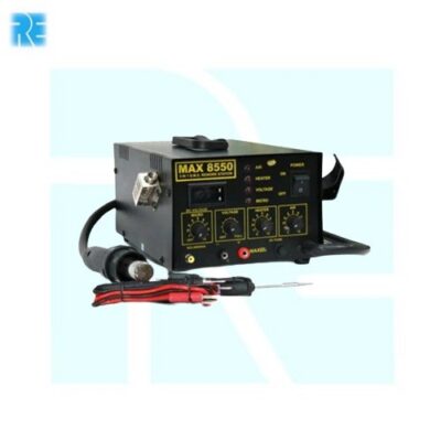MAX 8550 SMD Rework Station Micro Soldering Station Hot Air Soldering and Desoldering Station ...