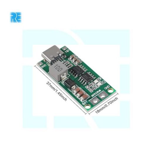18650 Lithium Battery Charging 3S 1A Board Type-C Step-Up Boost Module ...