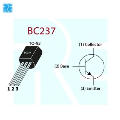 BC237 General Purpose Amplifier NPN-TO 92 Transistor – Rajiv Electronics